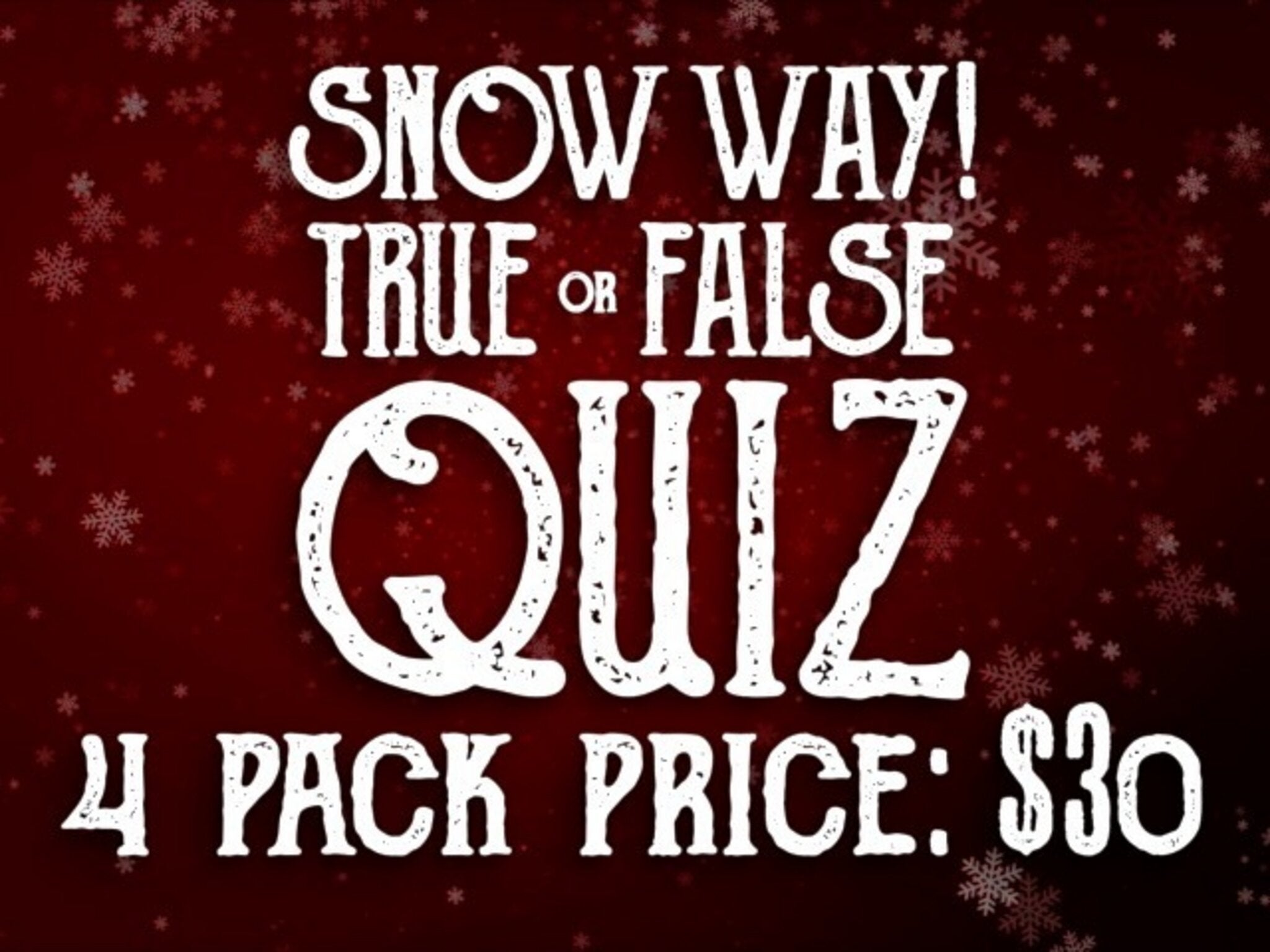 Snow Way Winter True Or False 4 Pack | Digital Felt Productions | Games ...