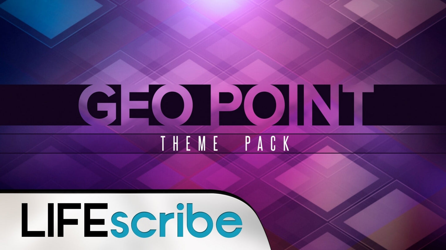 Geo Point Theme Pack | Life Scribe Media | Motions | WorshipHouse Kids
