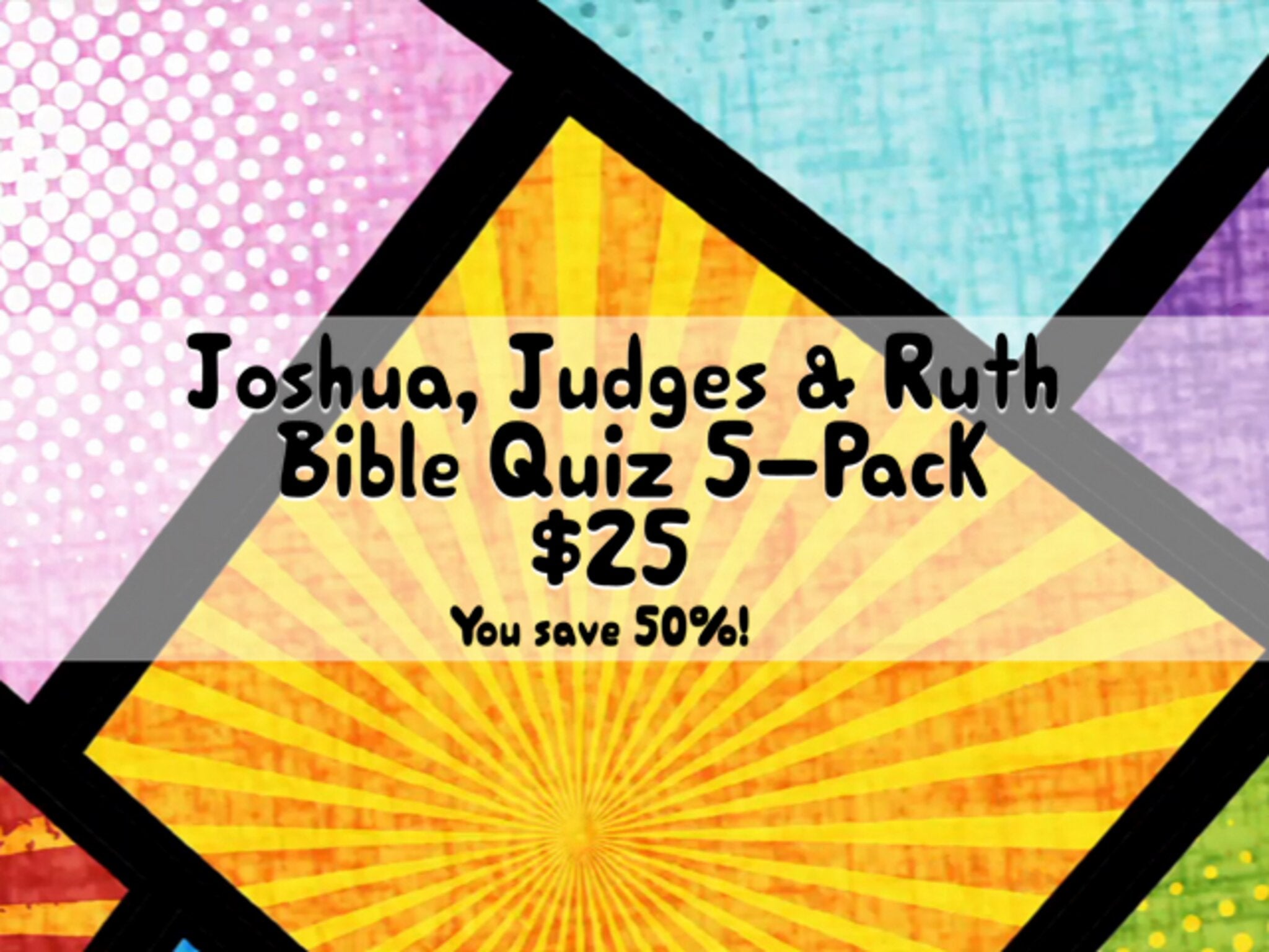 Joshua, Judges, And Ruth Bible Quiz 5 Pack | Digital Felt Productions ...