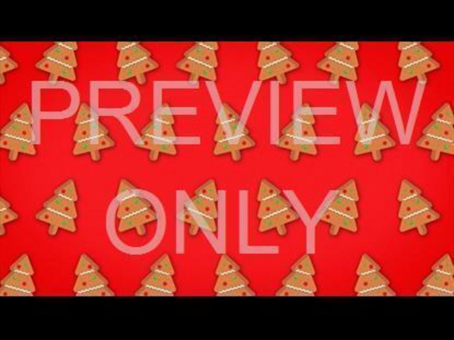 Christmas Cartoon Gingerbread Tree Red Still 01 | Big City Studios ...