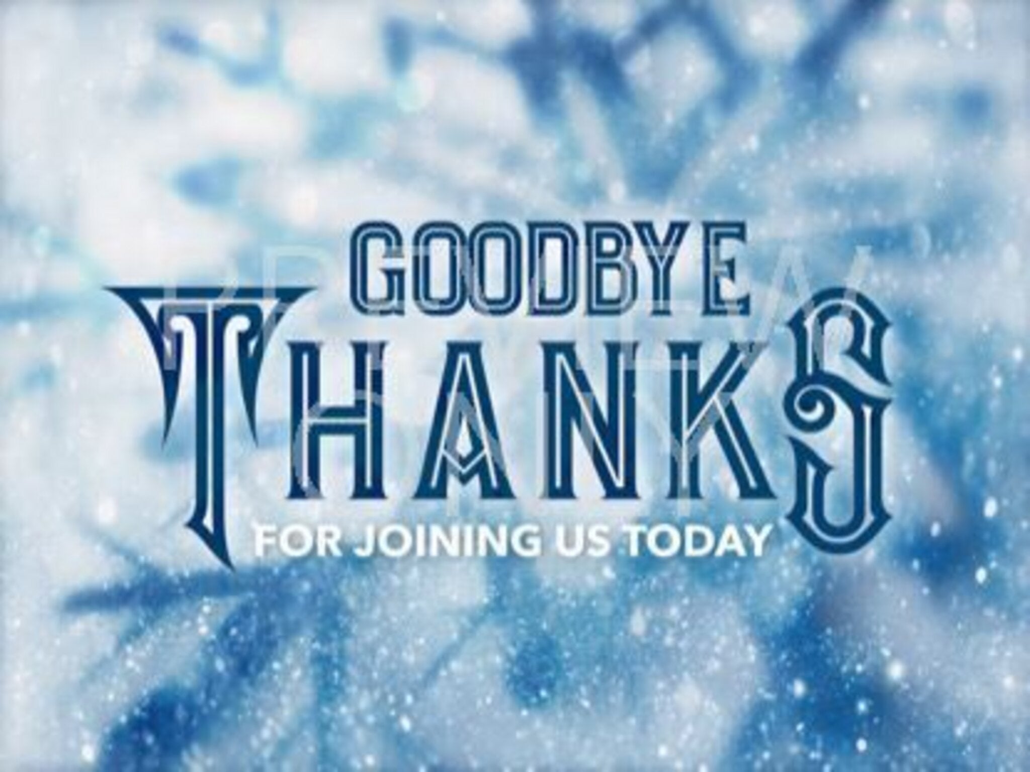 Icy Christmas Closing Still | Playback Media | Still Backgrounds ...