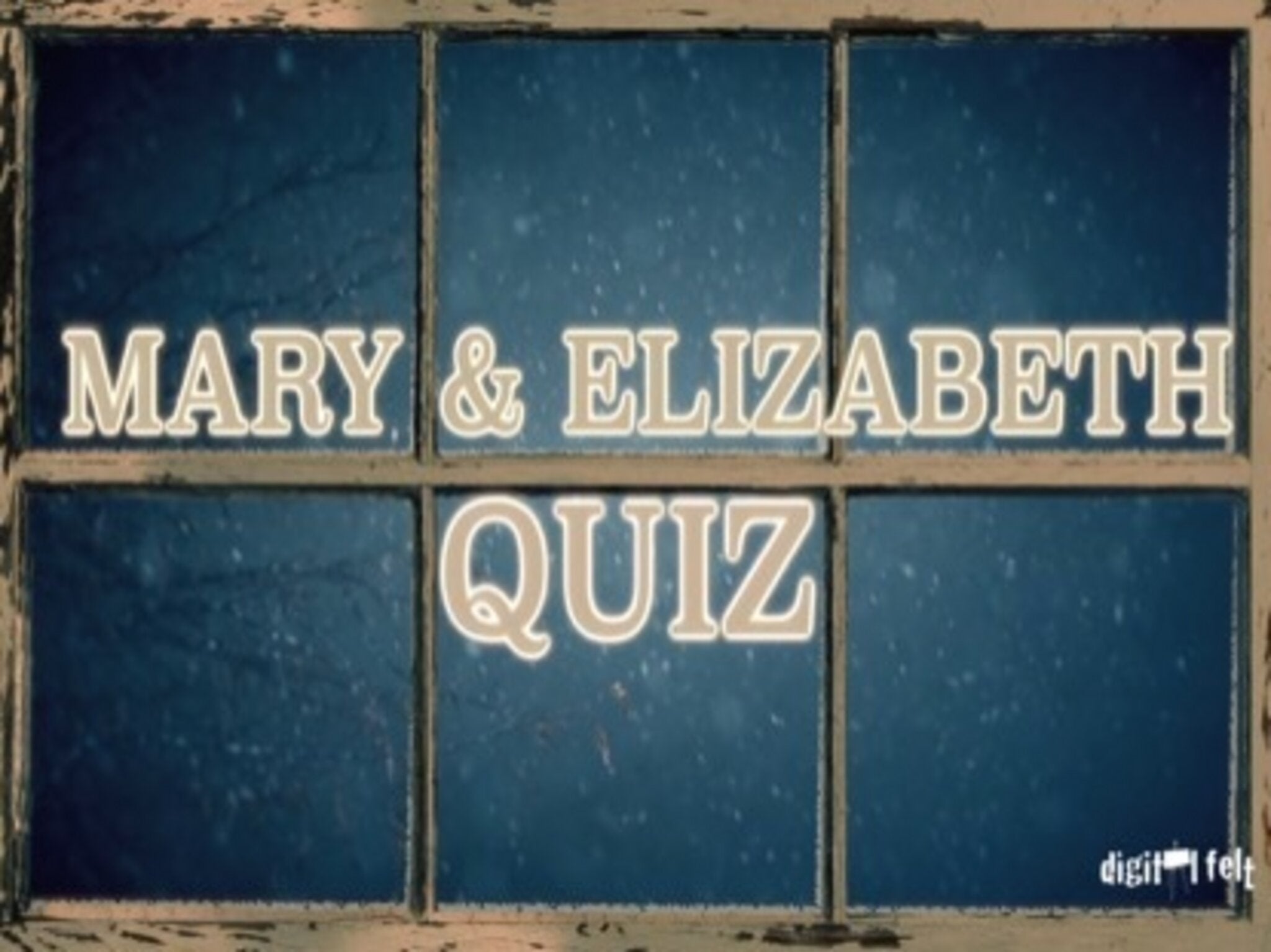 Bible Quiz: Mary And Elizabeth | Digital Felt Productions | Games ...
