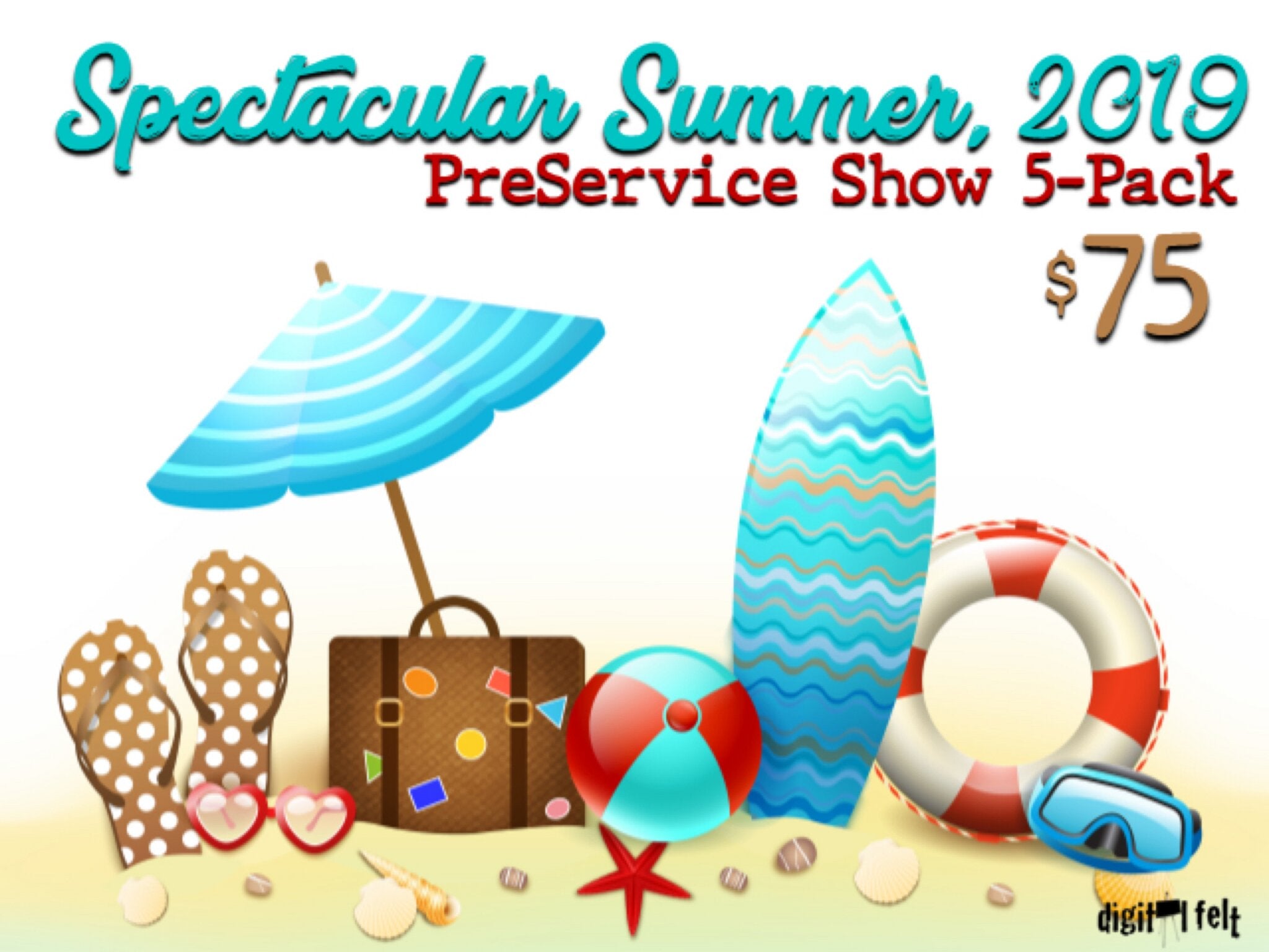 Spectacular Summer Pre Service Show 5-Pack | Digital Felt Productions ...