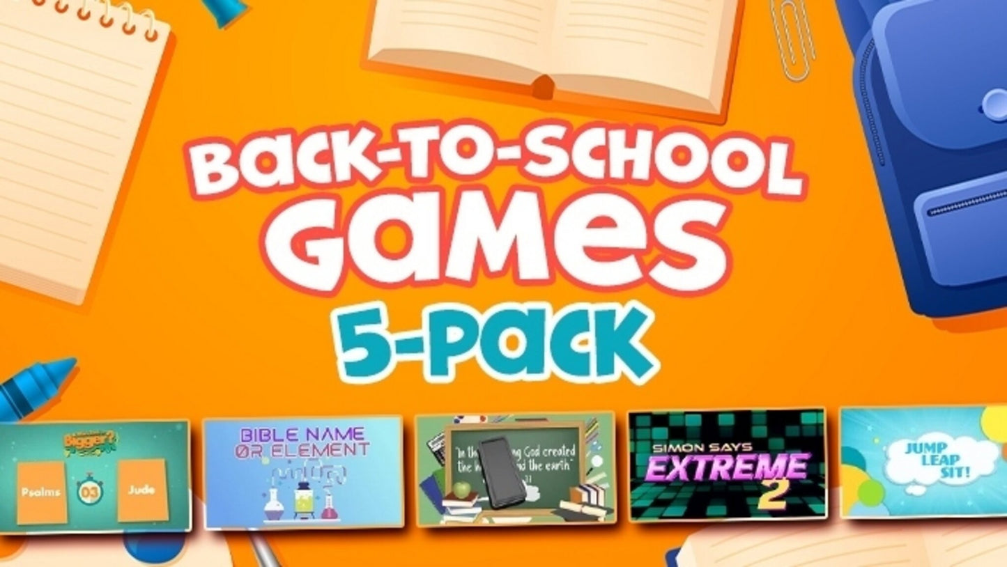 Back to School Games 5-Pack – WorshipHouse Kids