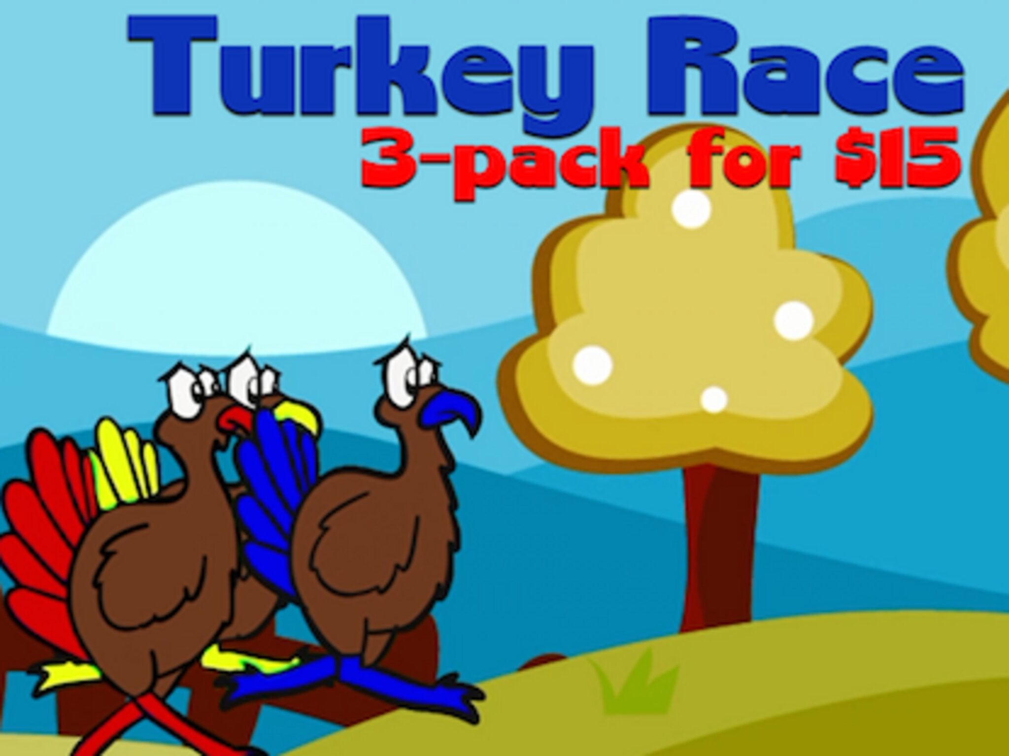 Turkey Race 3-Pack | Digital Felt Productions | Games | WorshipHouse Kids