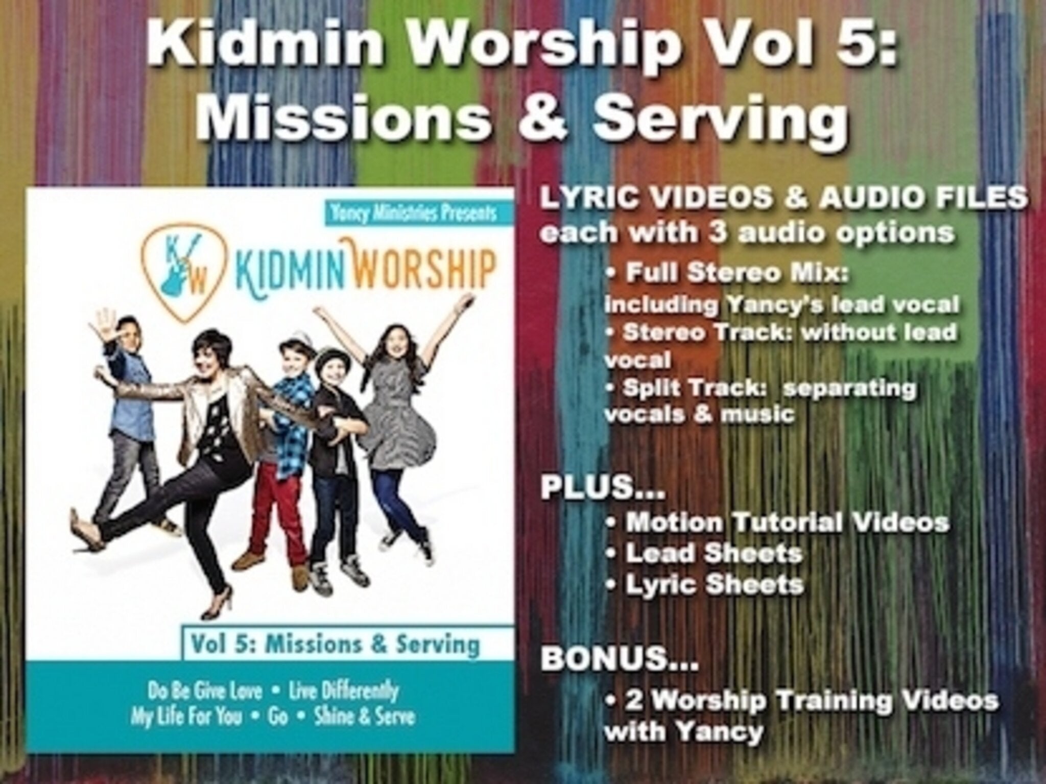 Kidmin Worship Vol 5: Missions And Serving | Yancy Ministries | Song ...